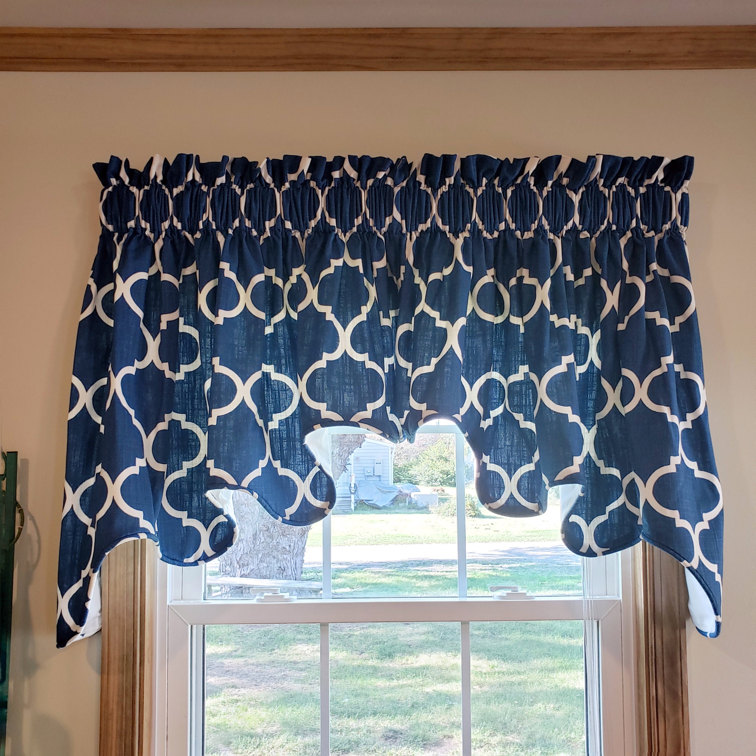 Lined Custom Made Swag Window Treatment P Kaufmann Bravo | Etsy