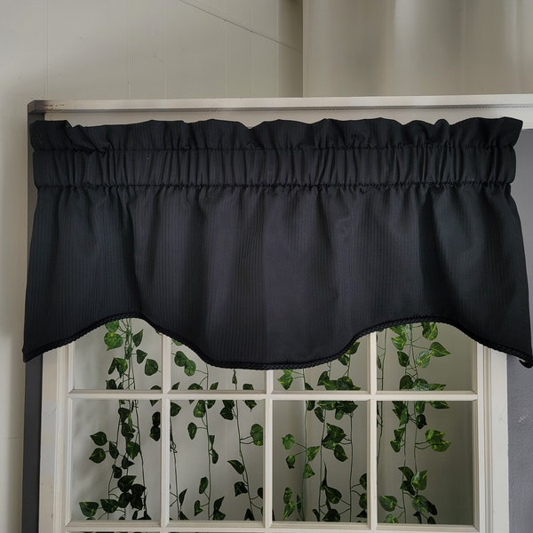 Black Valance - Etsy