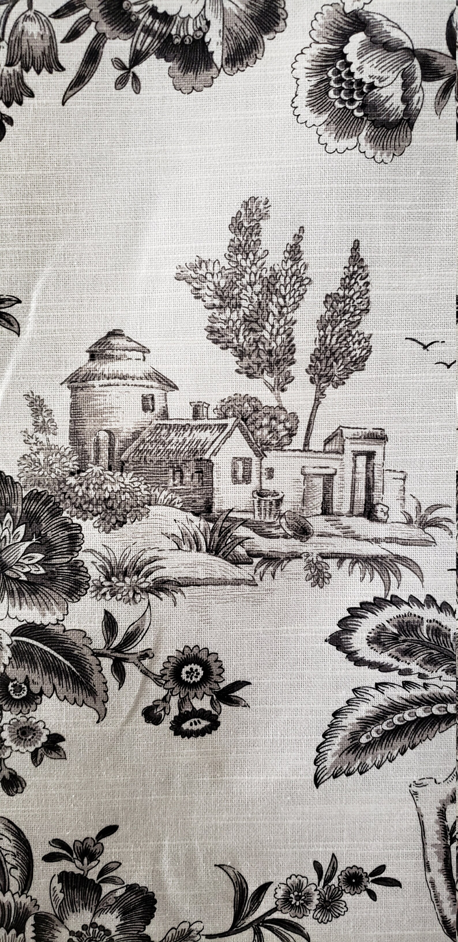 Jay Yang Fabric Townbridge Toile Floral by the Yard - Etsy