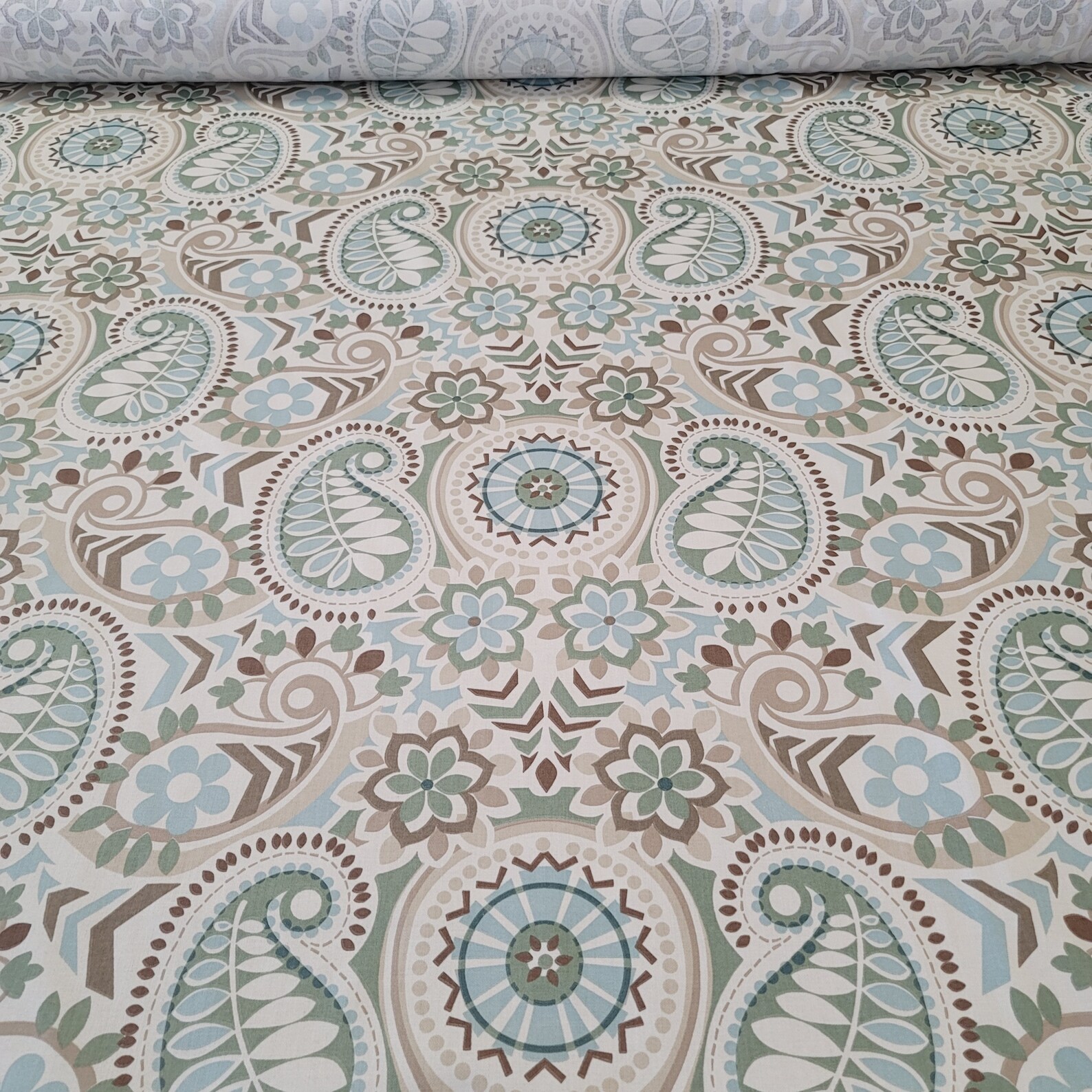 Waverly Fabric Paisley Prism Color: Latte FREE SAMPLES | Etsy