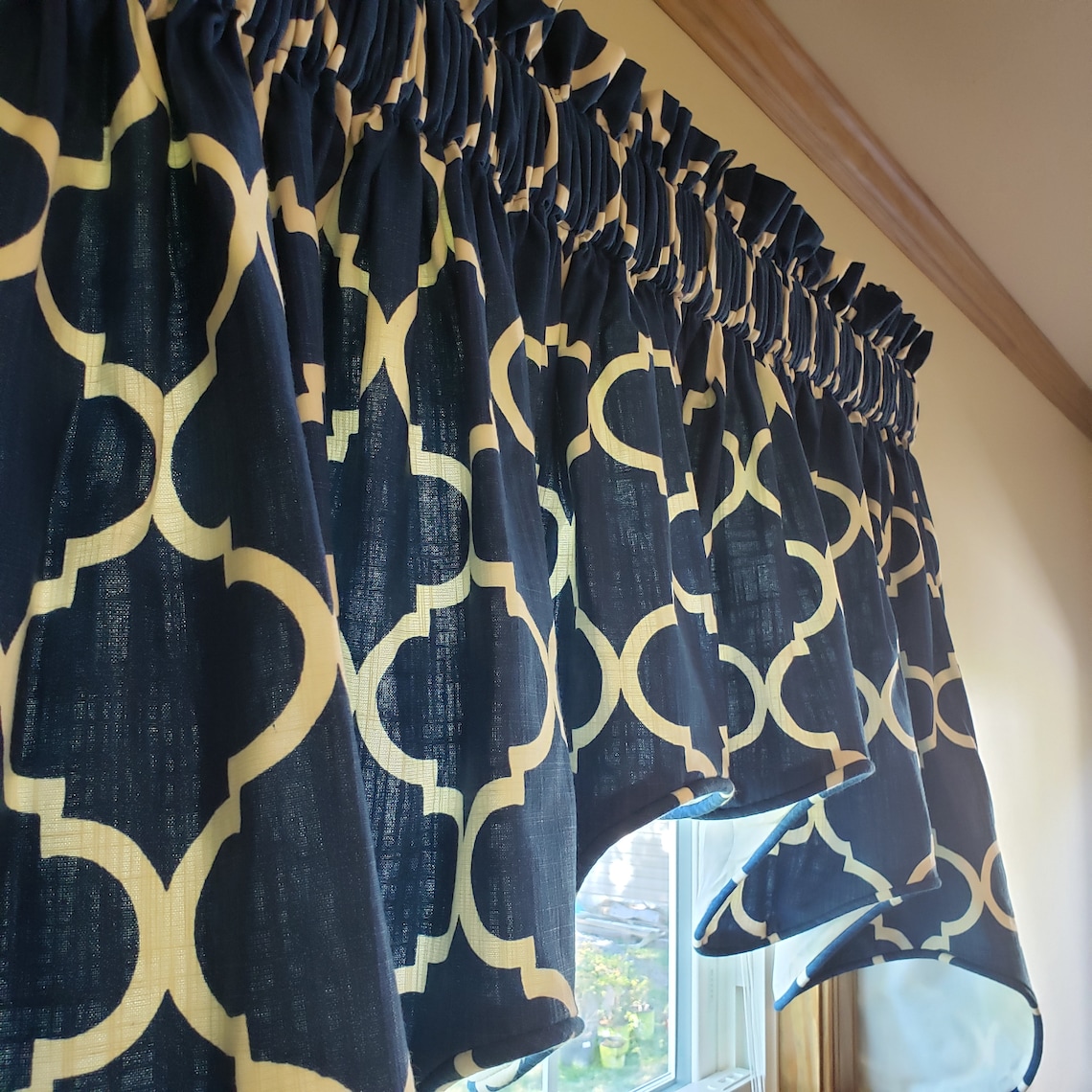 Lined Custom Made Swag Window Treatment P Kaufmann Bravo | Etsy