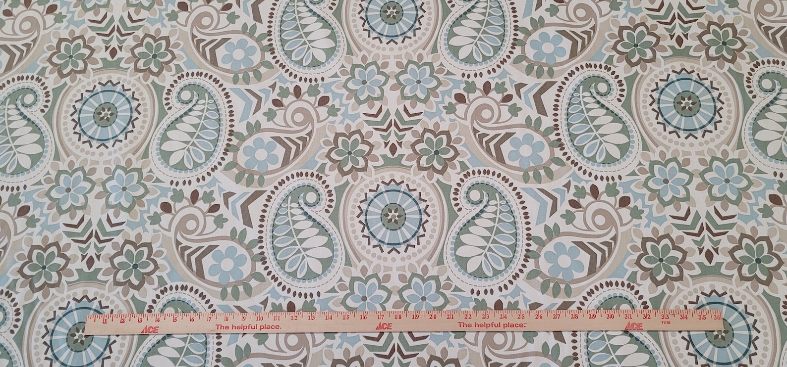 Waverly Fabric Paisley Prism Color: Latte FREE SAMPLES | Etsy