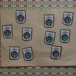 Pack of 10 Mini Tangier Stickers - Shields - Coat of Arms - Tangier ...