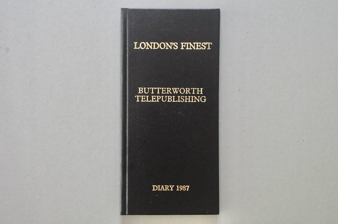 Vintage Diary Butterworth Publishing 1987 Blank and Unused Vintage ...