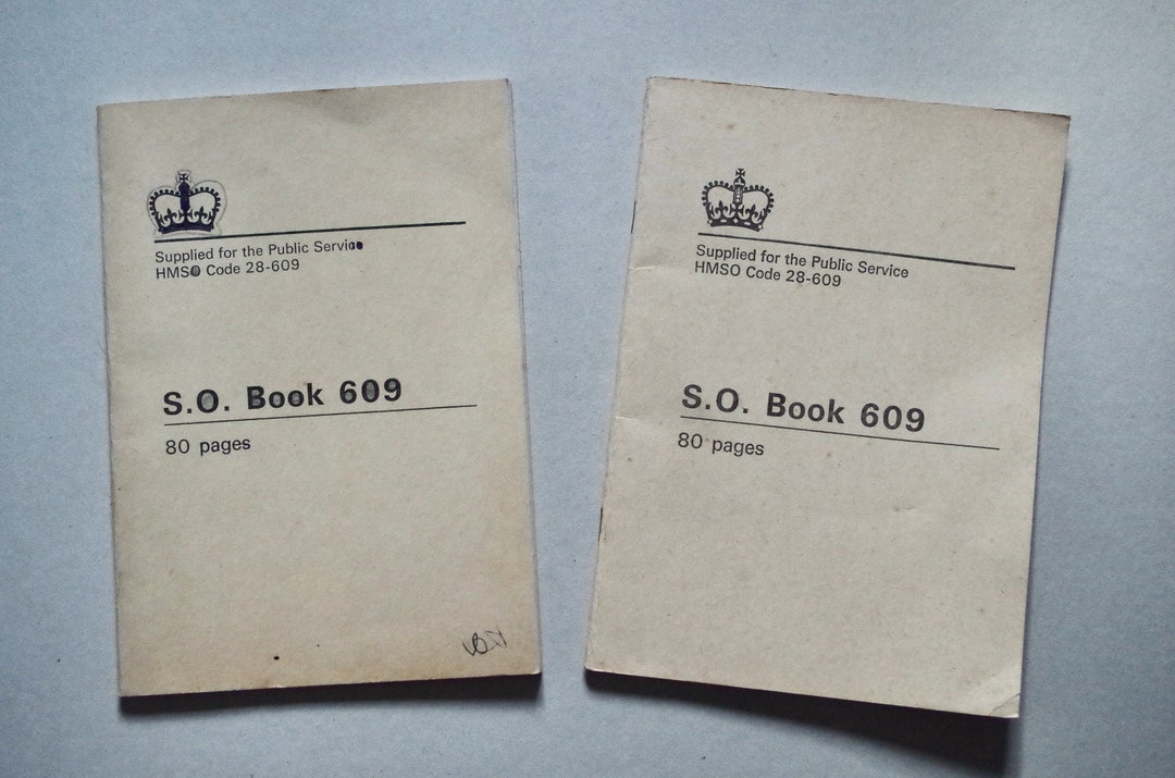 Vintage Notebook - Exercise Book - S.O. Book 609 - HMSO - 1972 - 1975 ...