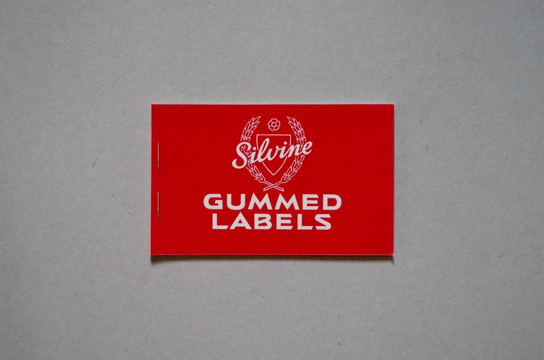 Vintage Gummed Labels - Booklet of Labels - Silvine - Blank and Unused ...