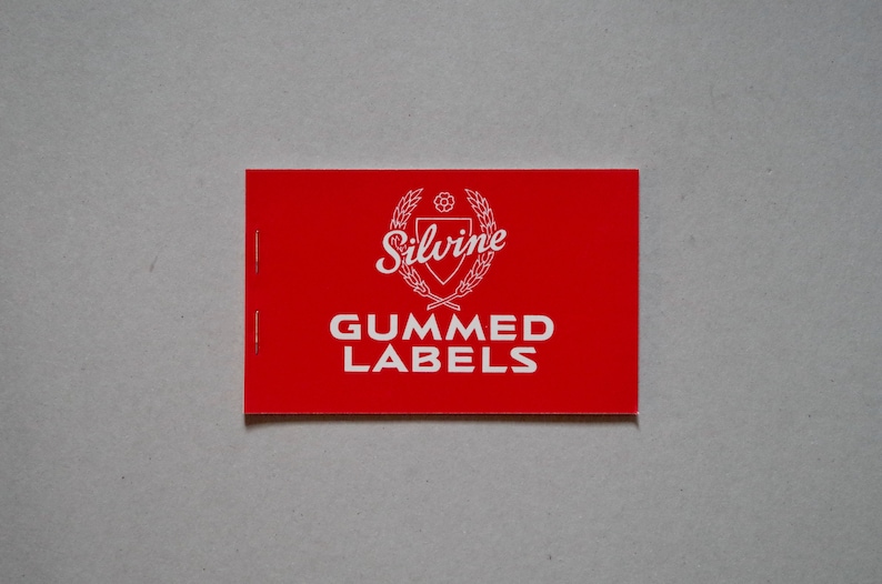 Vintage Gummed Labels - Booklet of Labels - Silvine - Blank and Unused ...