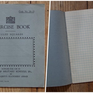 Vintage Exercise Books HMSO Stationery Office Used but - Etsy