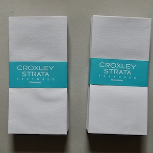 Vintage Envelopes - Pack of X50 Textured Envelopes - Croxley Strata ...