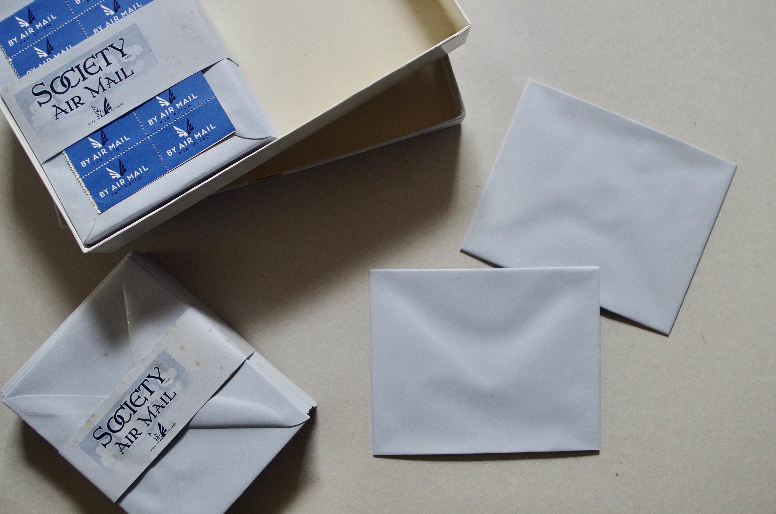 Vintage Envelopes - Box Set - Society Air Mail - Unopened - Vintage ...
