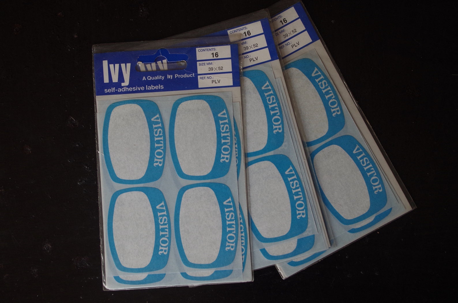 Visitor Stickers Pack of Labels Blue Self-adhesive - Etsy