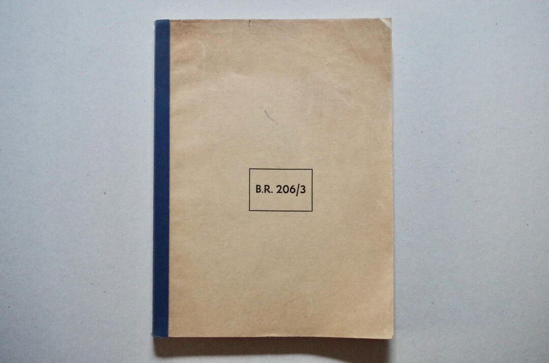 Vintage Duplicate Book - British Railways - BR. 206/3 - Some Use but ...