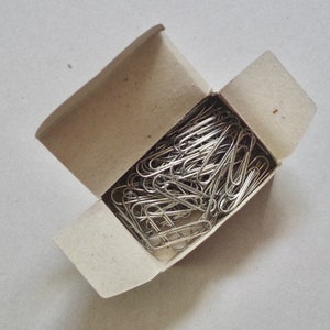 Vintage Paperclips Box of Paper Clips 'gladiator' Vintage Desk Items ...