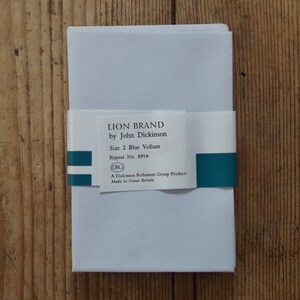 Vintage Envelopes - Pack of X16 Envelopes - Lion Brand - Blue Vellum ...