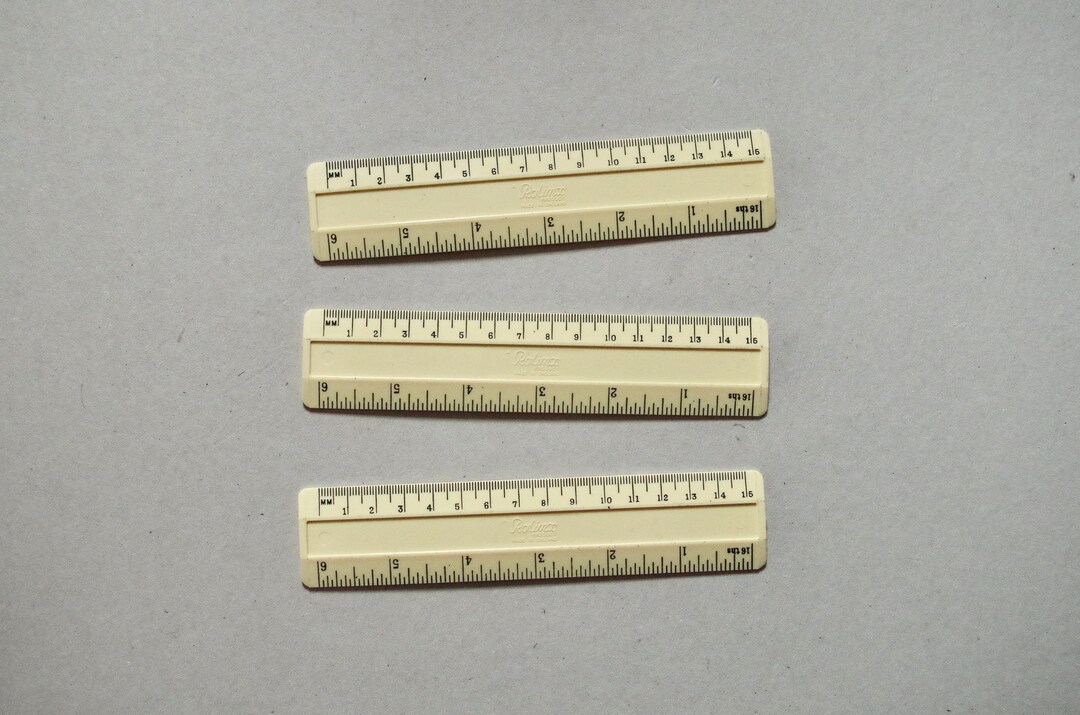 Vintage Ruler Short Plastic Ruler 'rolinx' Centimetres/inches Vintage ...