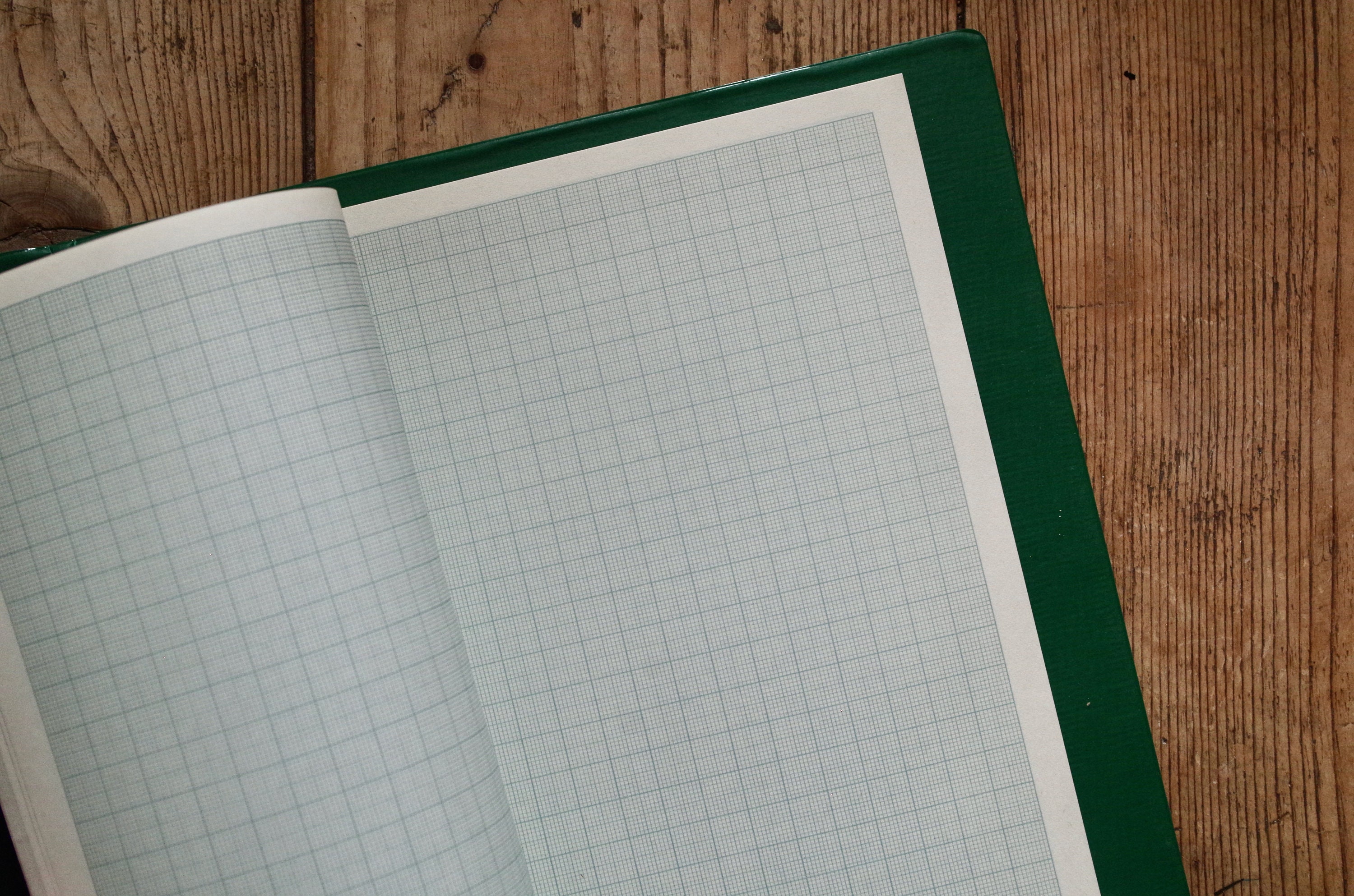 Vintage Ring Binder With Graph Paper Refill Pad Quarto Size Blank and ...