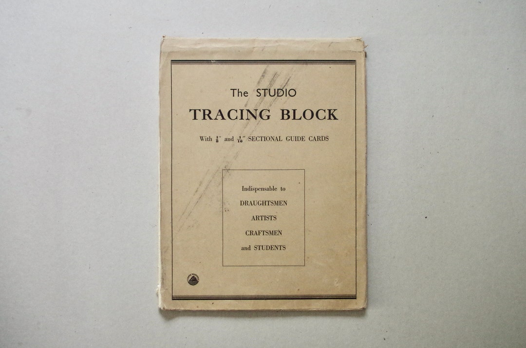 Vintage Pad of Tracing Paper 'the Studio Tracing Block' Vintage ...