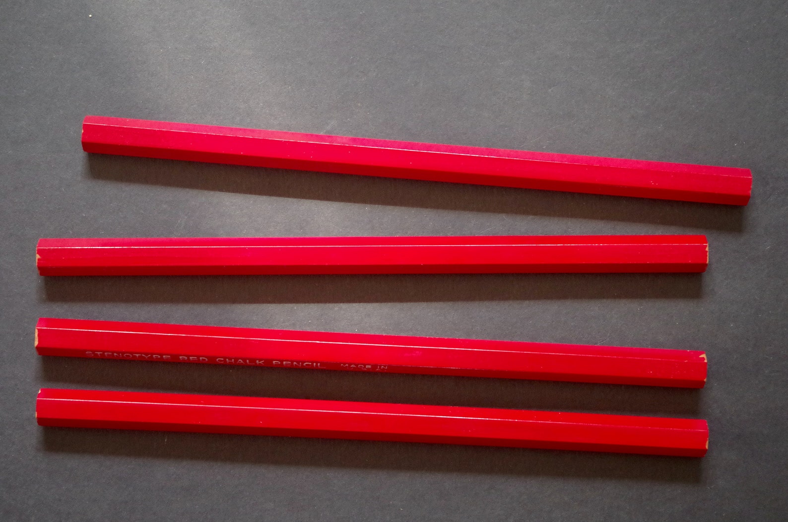 Vintage Pencil Red Stenotype Red Chalk Pencil Made in - Etsy