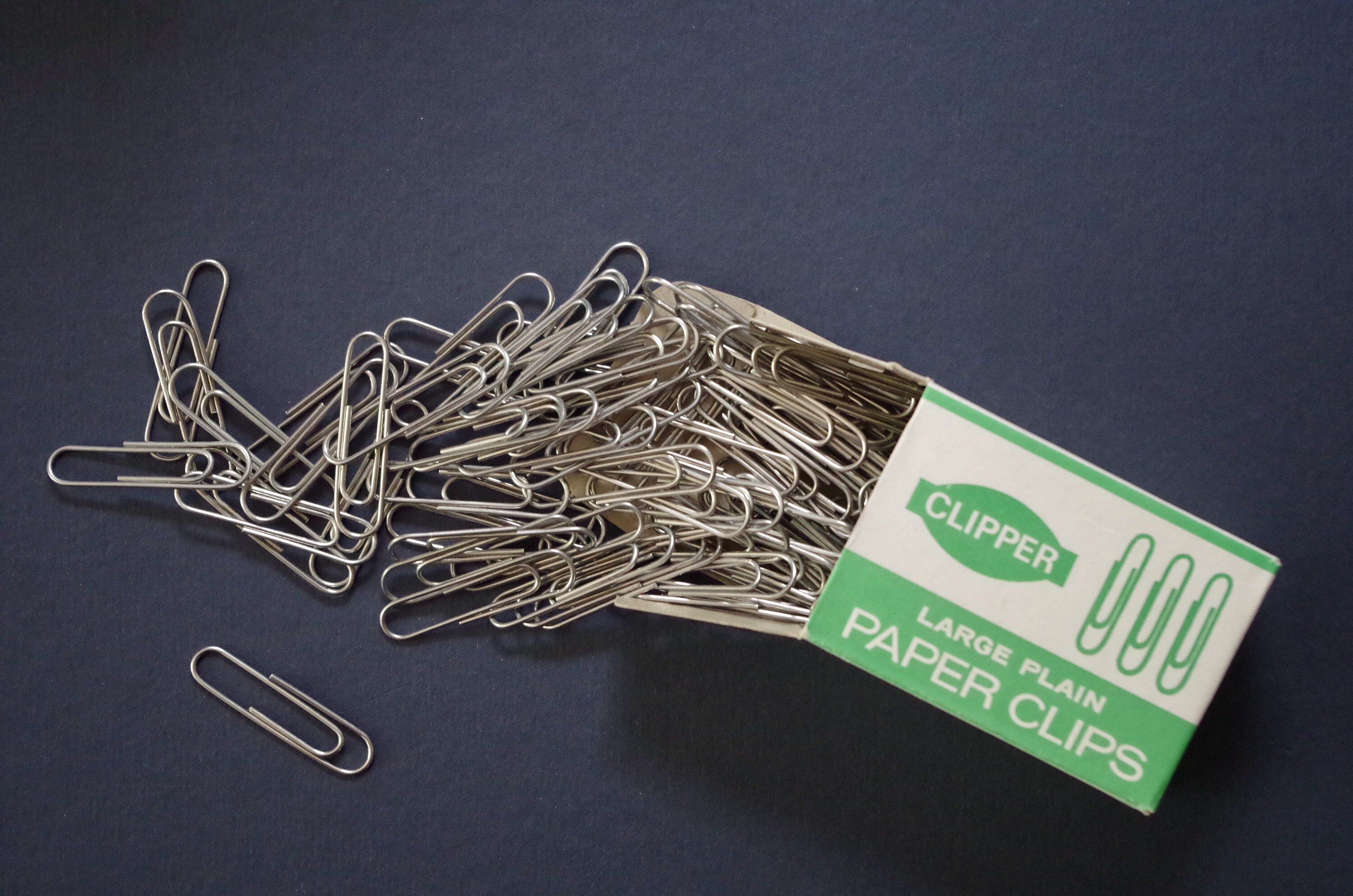 Vintage Paperclips Box of Paper Clips Scovill Clipper - Etsy