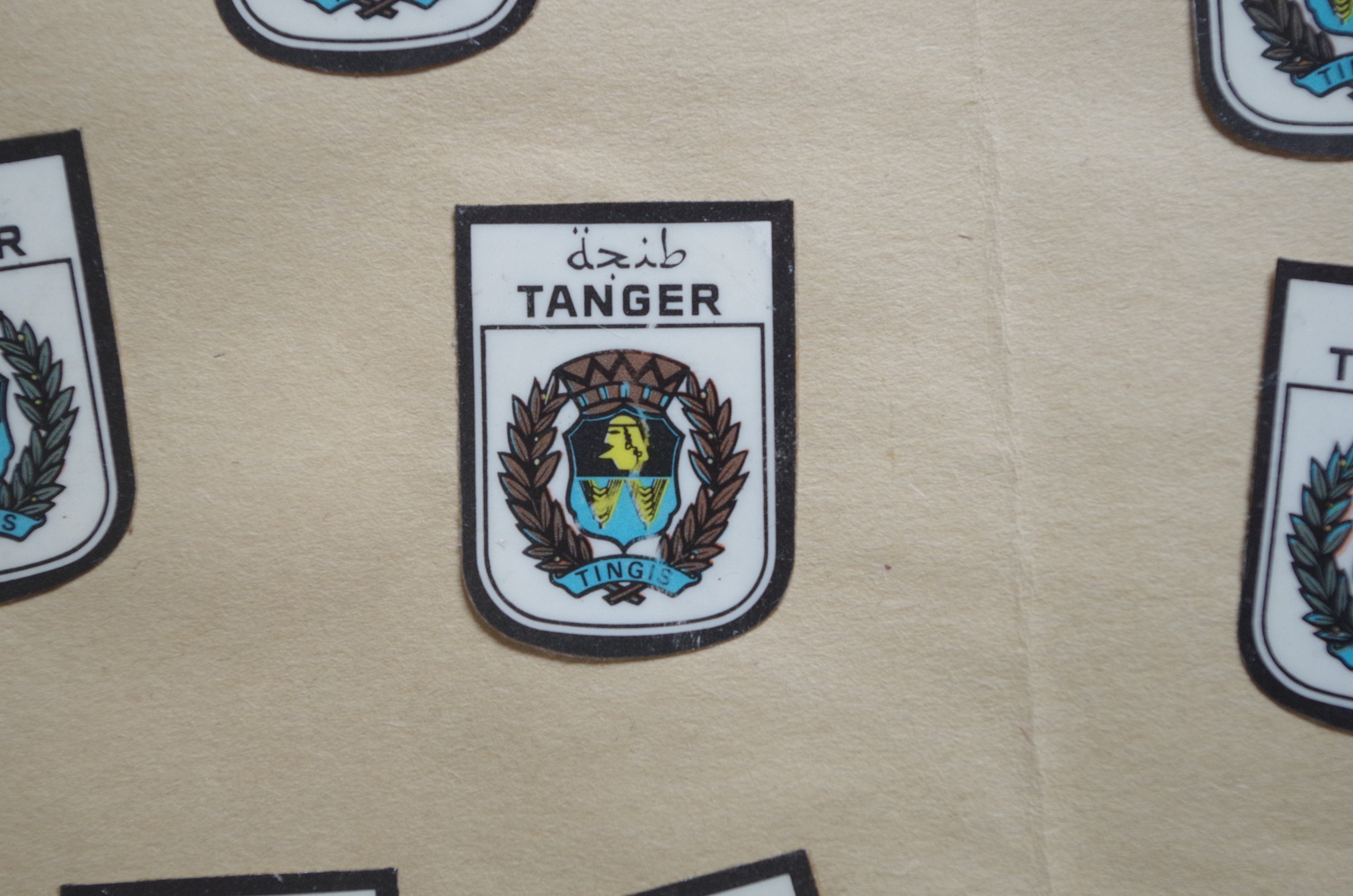 Pack of 10 Mini Tangier Stickers Shields Coat of Arms Tangier/tanger ...