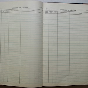 Vintage Ledger Log Book Southern Railway Register of Letters Some Use ...