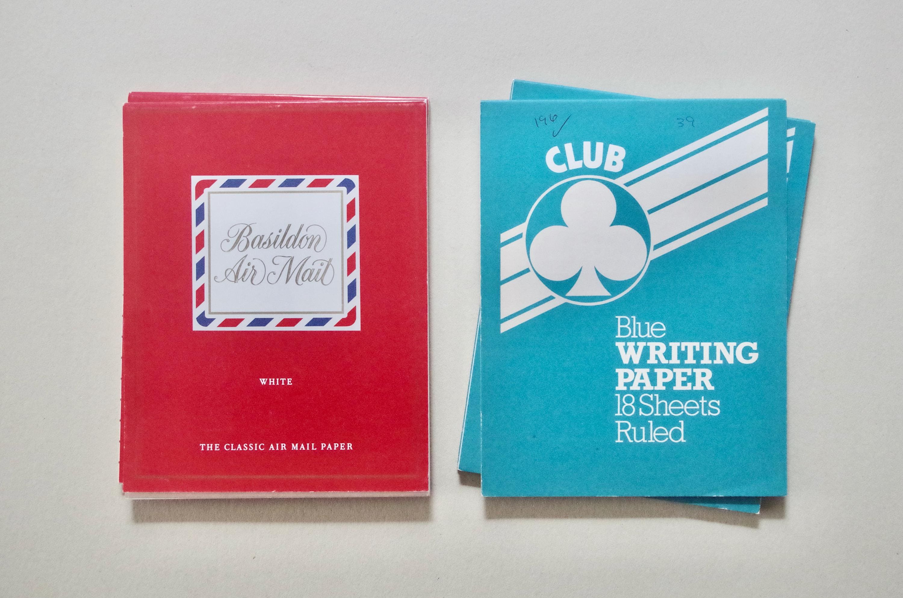 Vintage Writing Pad - Letter Writing Pad - Basildon Air Mail - Club ...