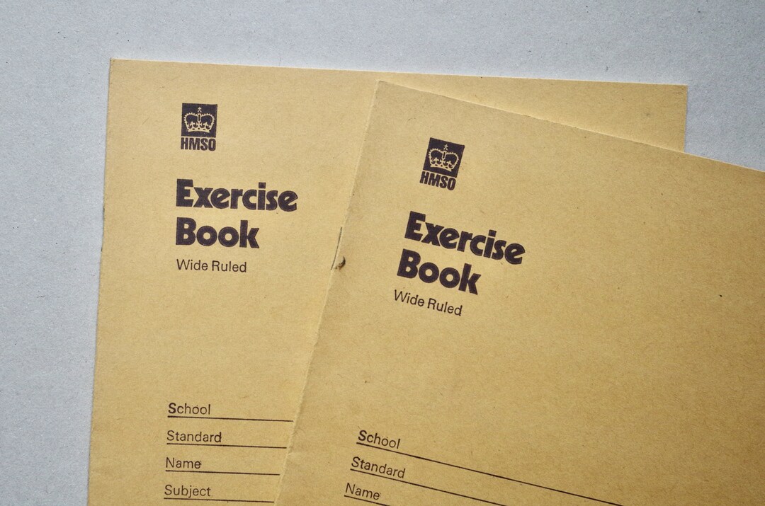 Vintage Exercise Book - HMSO - 1985 - Blank and Unused - Vintage ...
