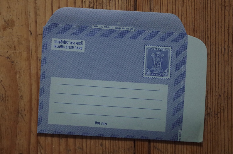 Vintage Post Letters Sets of X3 India Post Inland Letter - Etsy