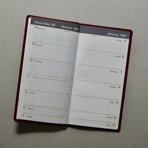 Vintage Diary - 'the Easi-view Diary' - 1981 - Blank and Unused ...