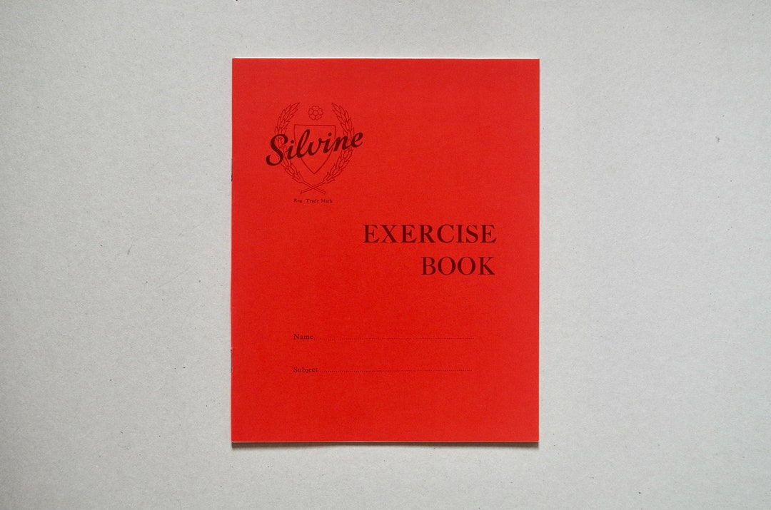 Vintage Exercise Book - Silvine - Plain Pages - Blank and Unused ...