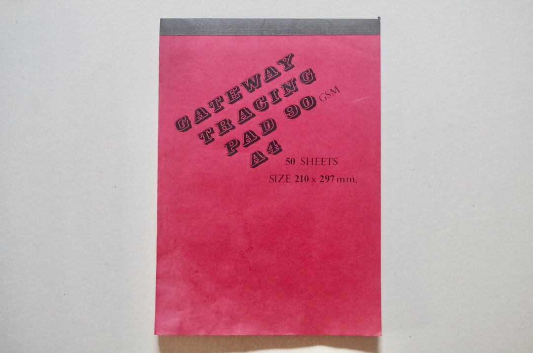 Vintage Tracing Paper Pad - Gateway - A4 - Blank Sheets - Vintage Stationery - Etsy