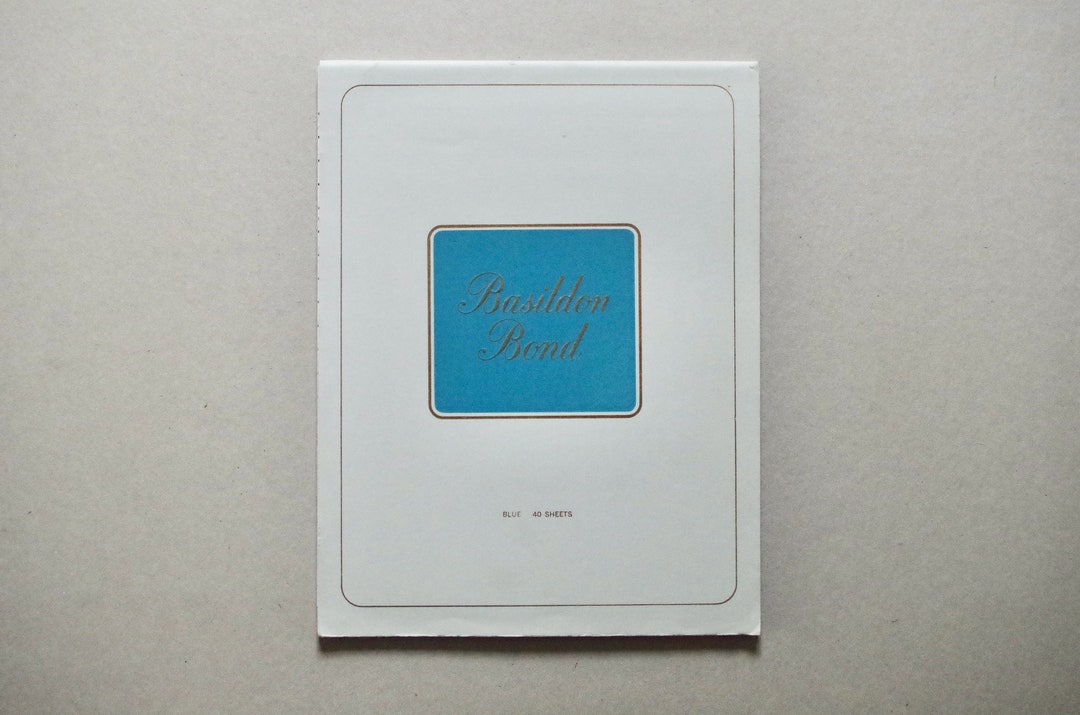 Vintage Writing Pad - Letter Writing Pad - Basildon Bond - Blank and ...