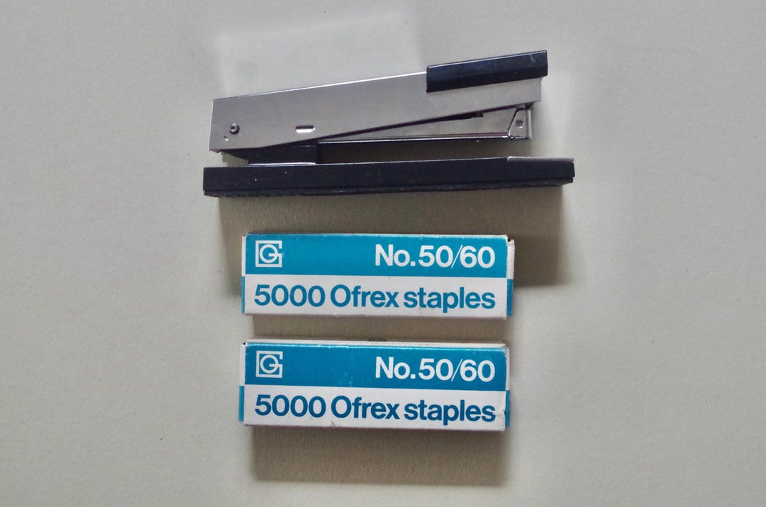 Vintage Stapler With Staples - Ofrex Robust - Vintage Desk Item ...