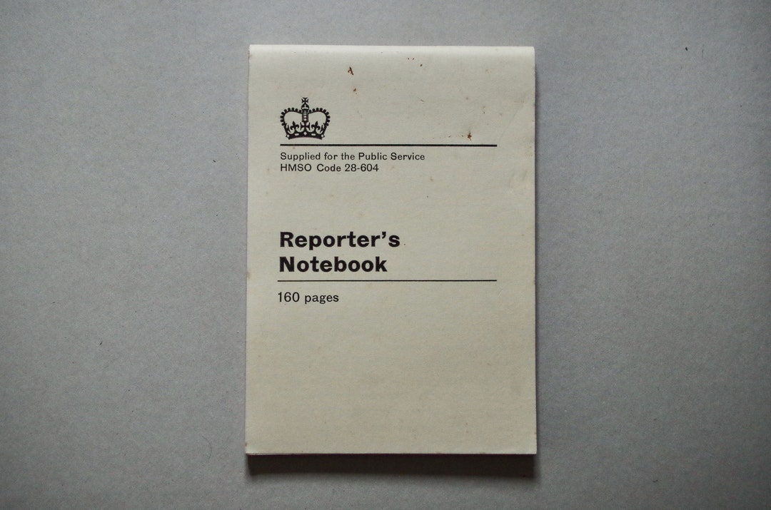 Vintage Notebook Reporter's Notebook HMSO 1973 Blank and Unused Vintage ...