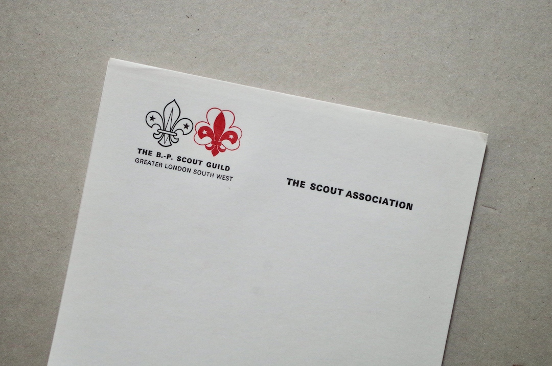 Vintage Letter Paper - Letterheads - 'the Scout Association' - Set of ...