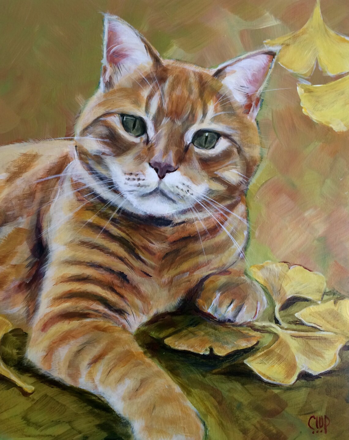 Orange Tiger Cat Portrait 8 X 10, Tigger! Giclee Print - Etsy