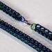 Handmade Blue and Green Boxchain Chainmaille Necklace, Nickel Free ...