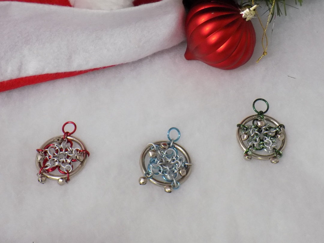 Chainmaille Star Ornament With Jingle Bells Handmade One of a - Etsy