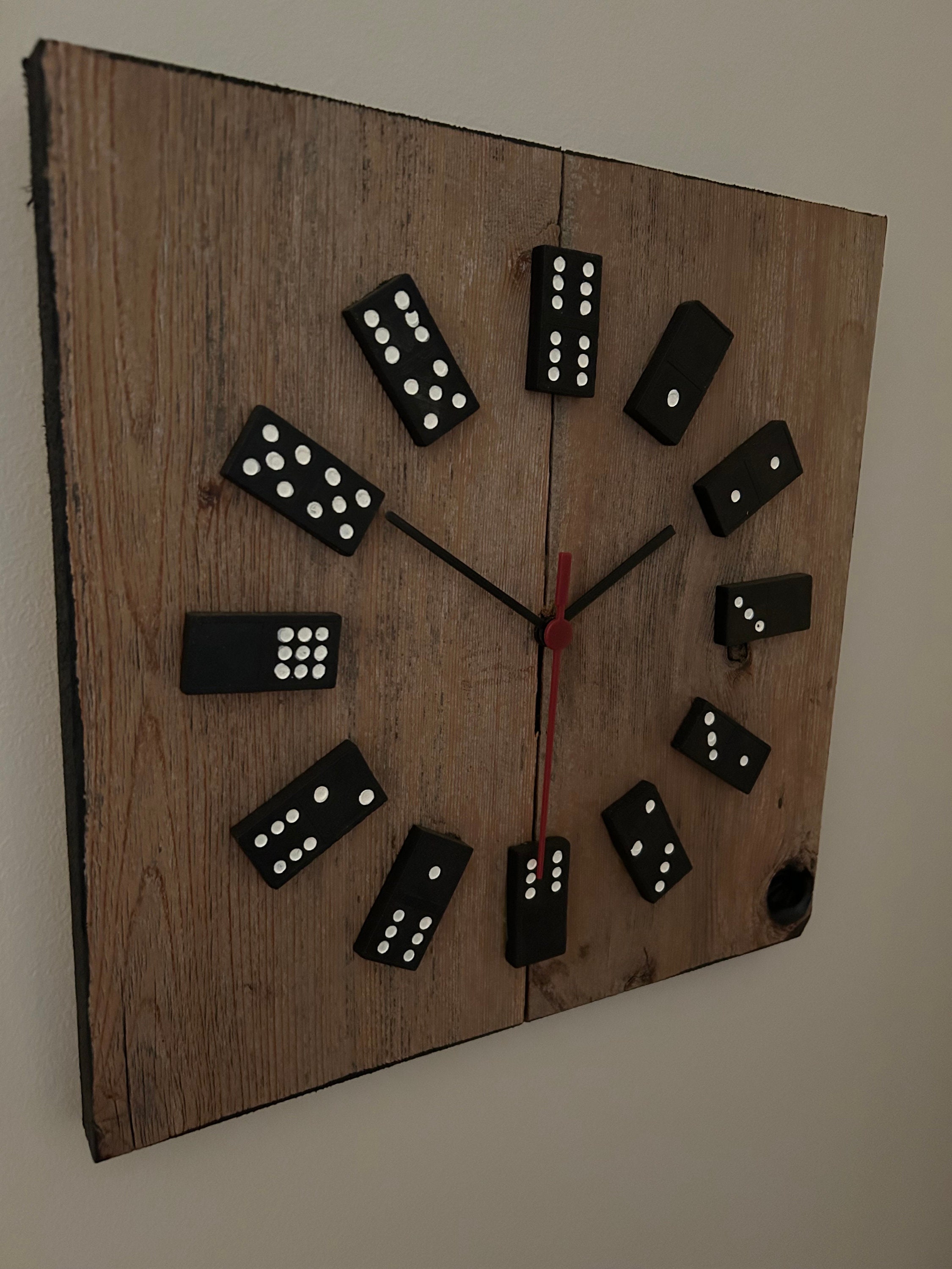 Domino & Barnwood Clock - Etsy
