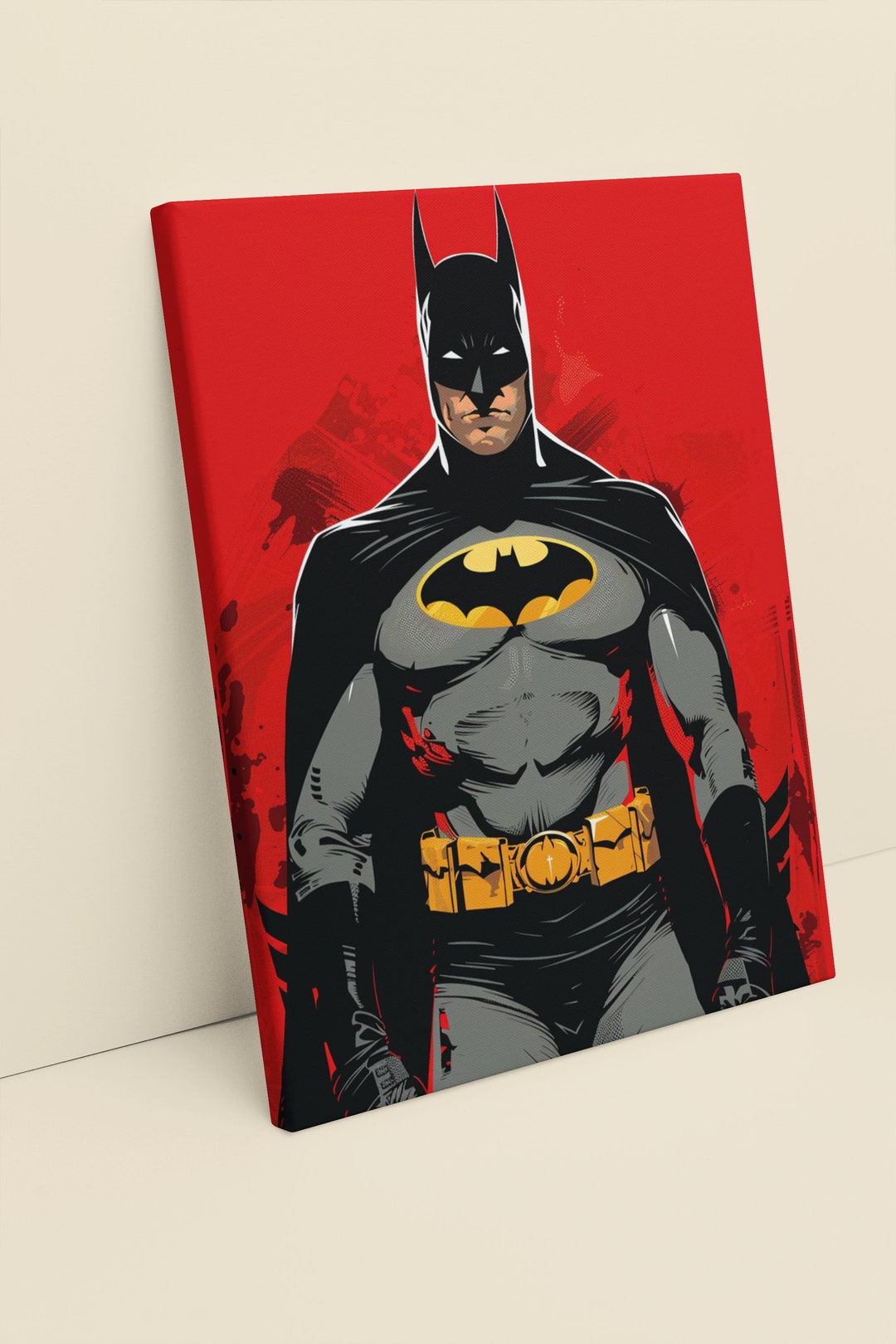 Acrylic Original Batman Painting/ on Canvas/ Fan Art/ Poster/ Superhero ...