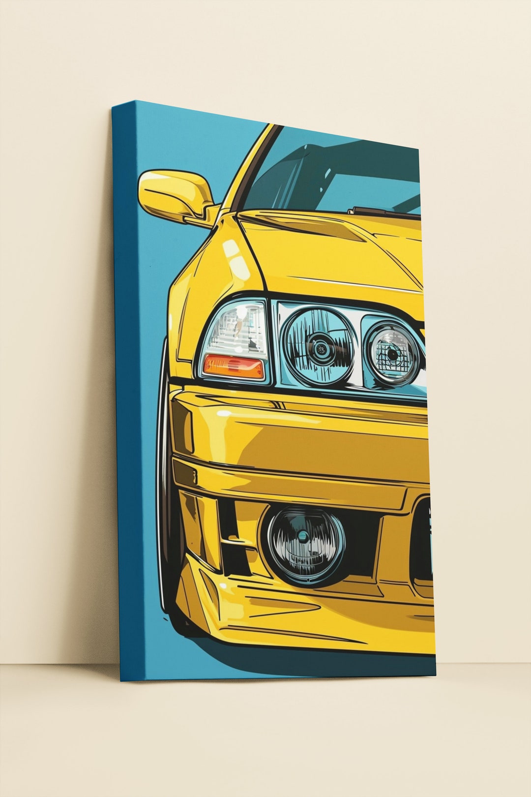 Acrylic Original Handmade Painting/ on Canvas/ Sports Car Art / Car ...