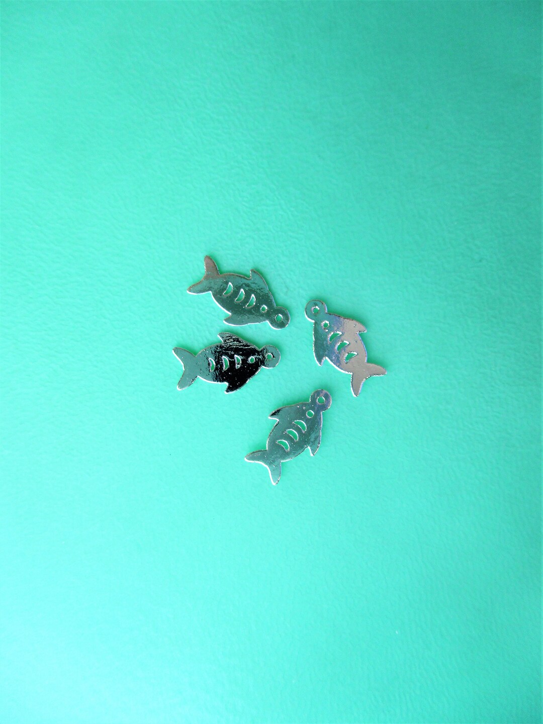 Sterling Fish Charms, Flat SS Fish Charms, Small SS Fish Charms, 13x7mm ...
