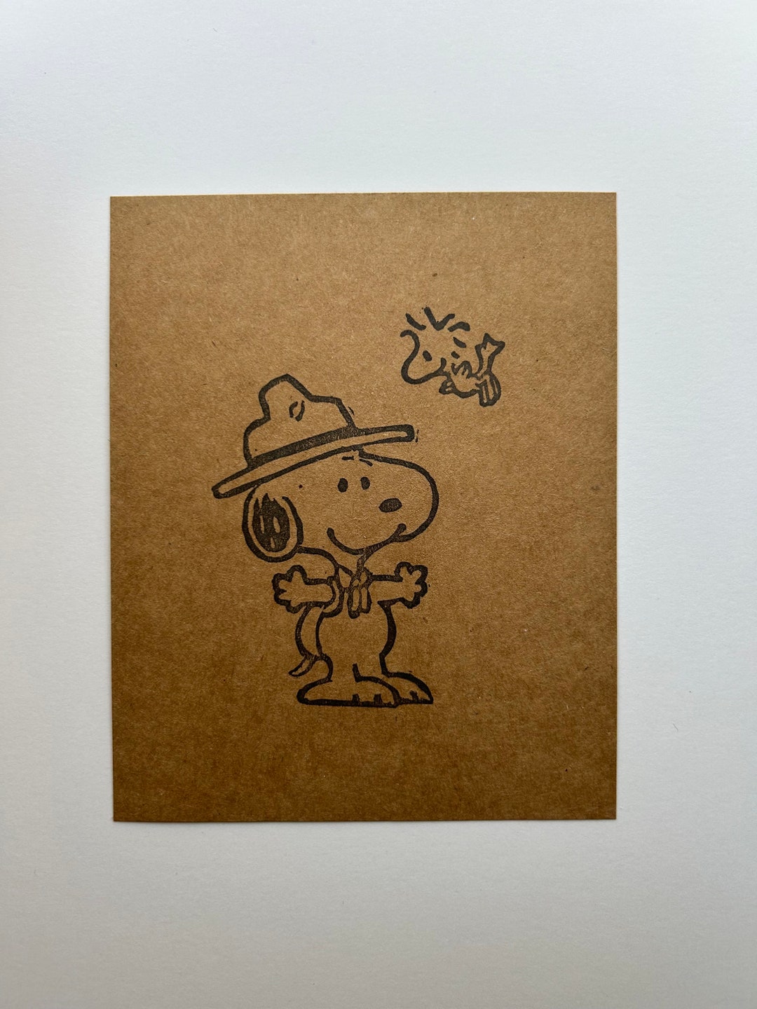 Beagle Scout Snoopy and Woodstock Print - Etsy