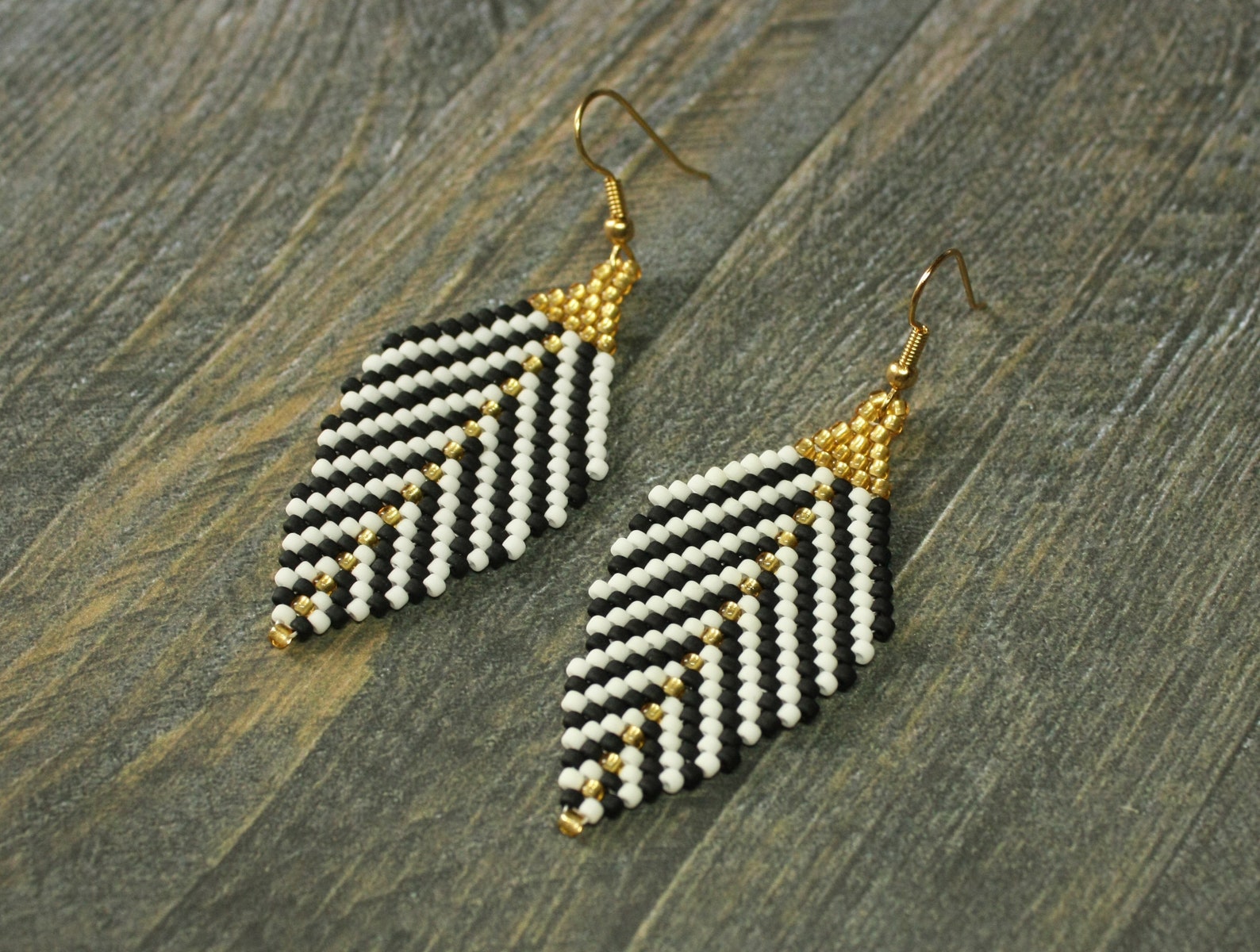 Boucles d'oreilles en perles de rocaille Boucles - Etsy France