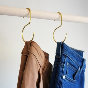 Decorative S Hook for Jeans & Pants Hanger for Clothes Closet Organizer ...