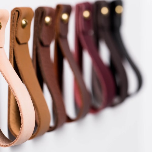 Leather Wall Hanging Strap Wall Hook Hanging Storage Home | Etsy