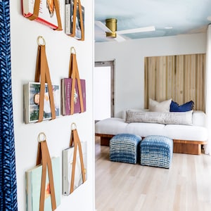 Leather Hanging Display Holder for Kitchen Cutting Board Charcuterie ...