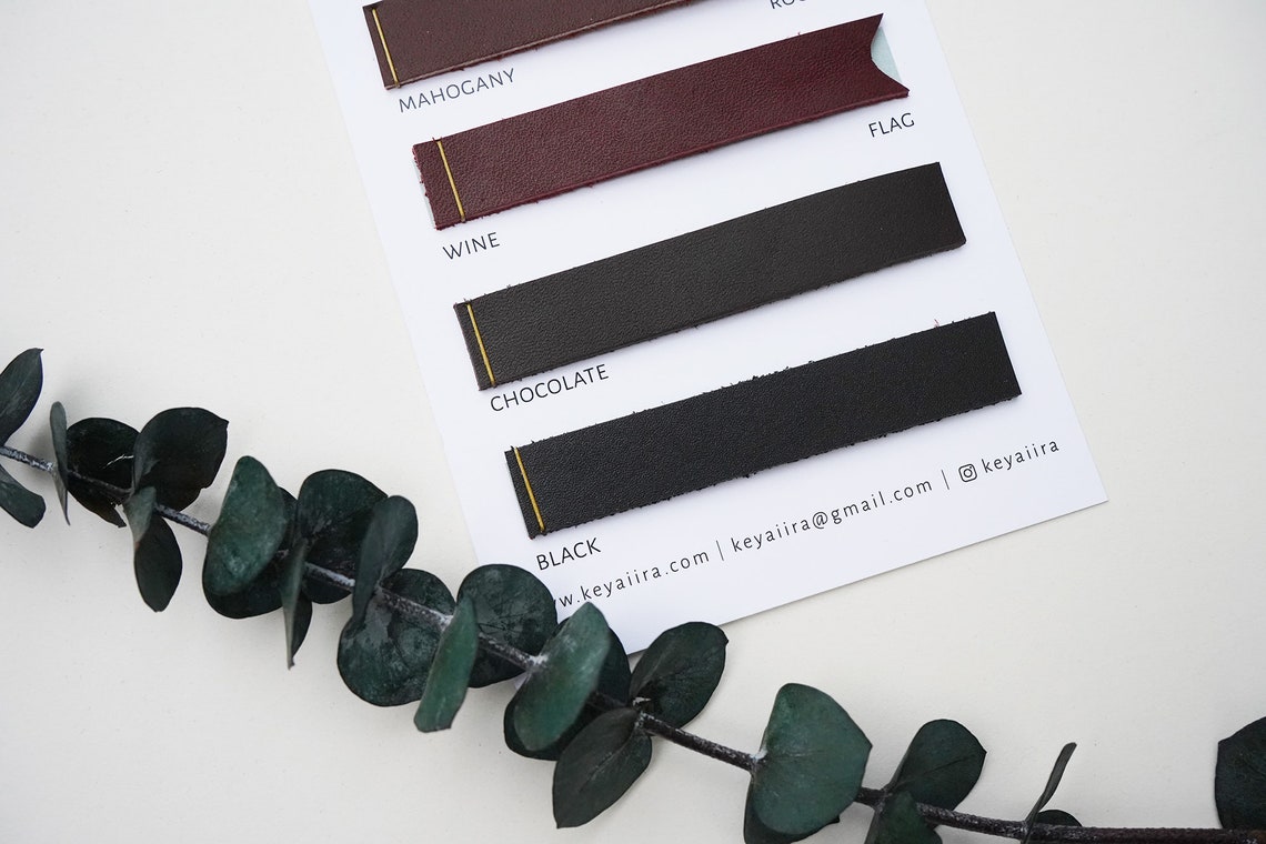 Sample Card for Leather Options Leather Swatches From - Etsy
