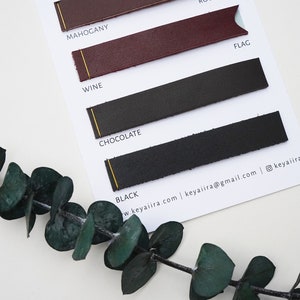 Sample Card for Leather Options Leather Swatches From | Etsy