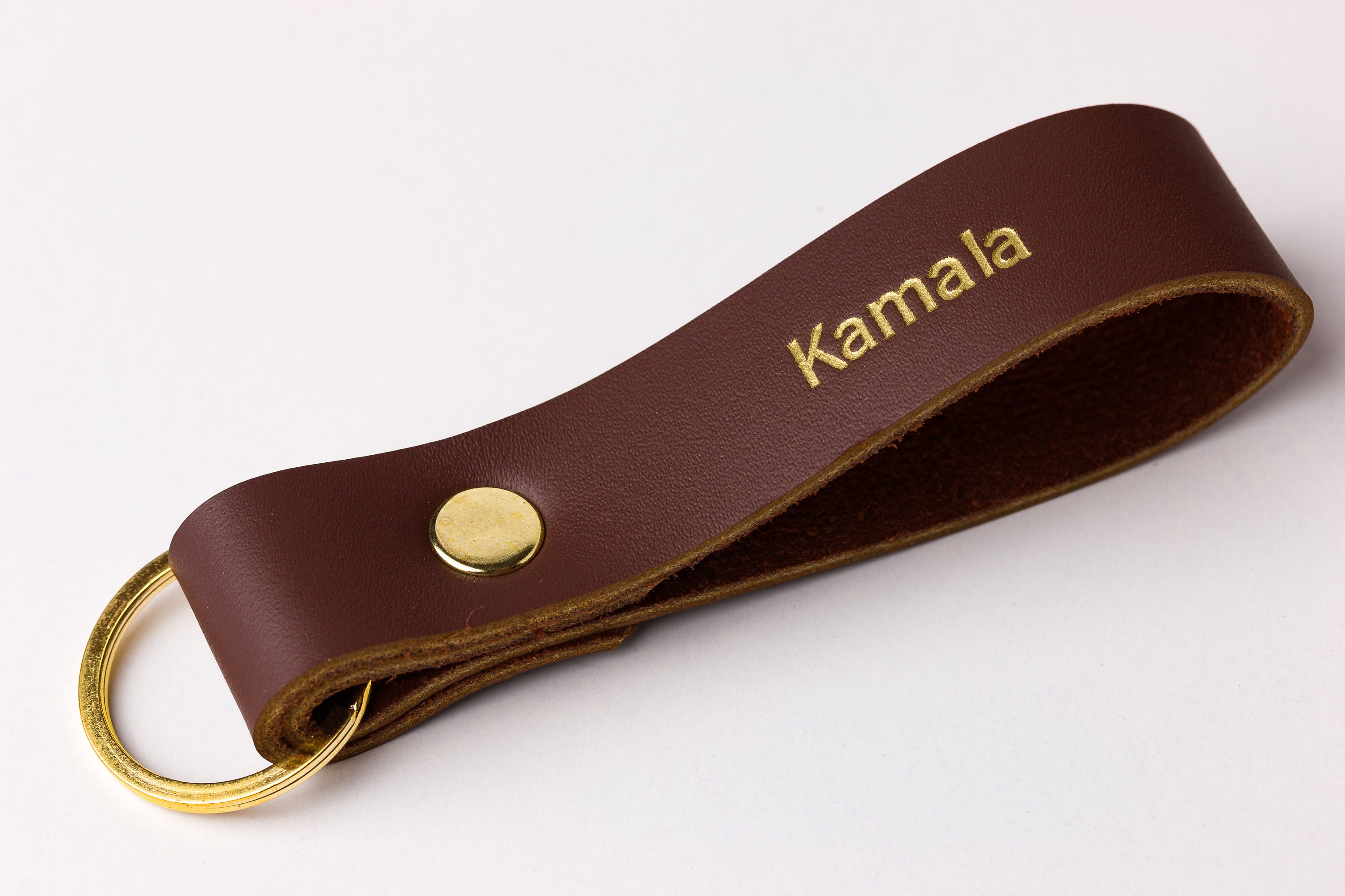 Personalized Leather Keychain Custom Leather Keychain | Etsy